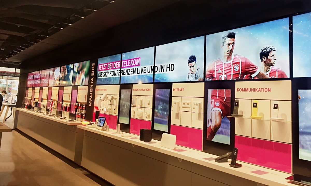 Digital Signage am POS: Deutsche Telekom AG Flagship Store
